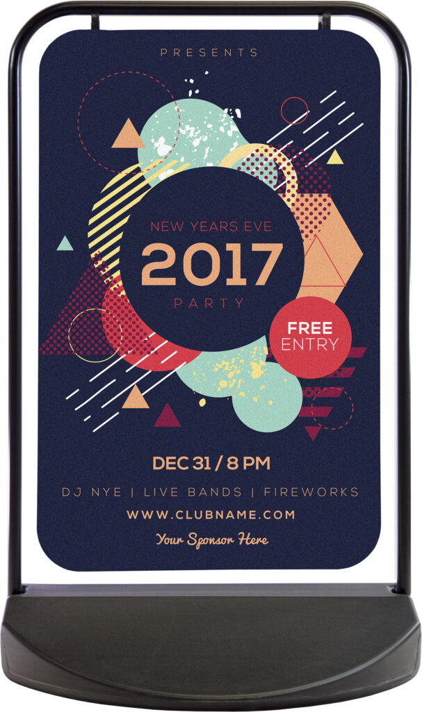 A-frame and sidewalk | Snapper Display Systems | Australia